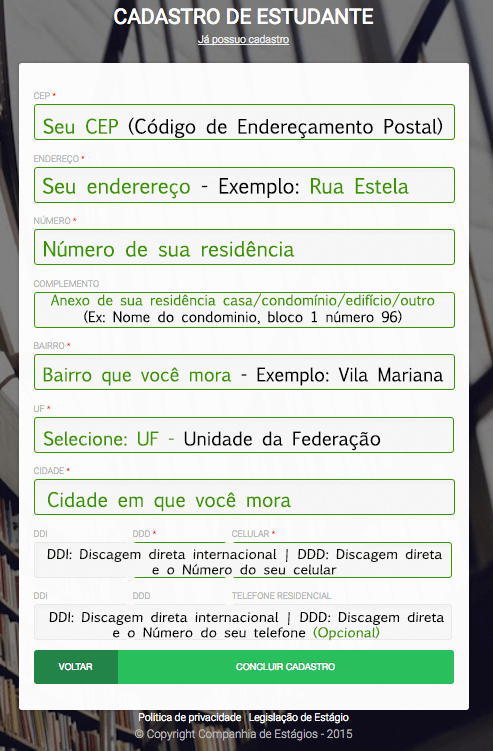 Declaracao De Estagio Modelo